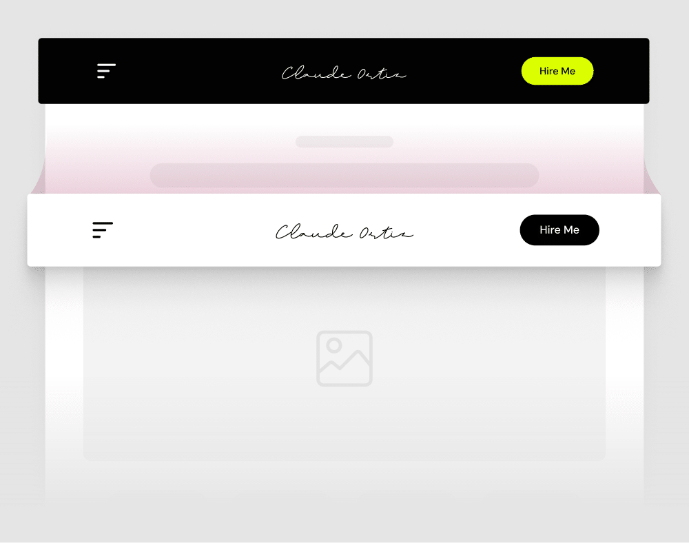 Sticky Header with Logo & Background Color Shift & shrink Header ...