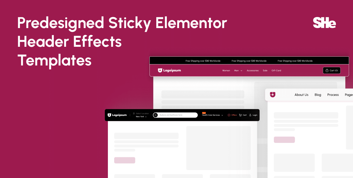 50+ Sticky Header for Elementor Templates (Ready to Import)